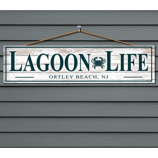 6"x24" - Lagoon Life - Wood Sign – Lagoon Life NJ